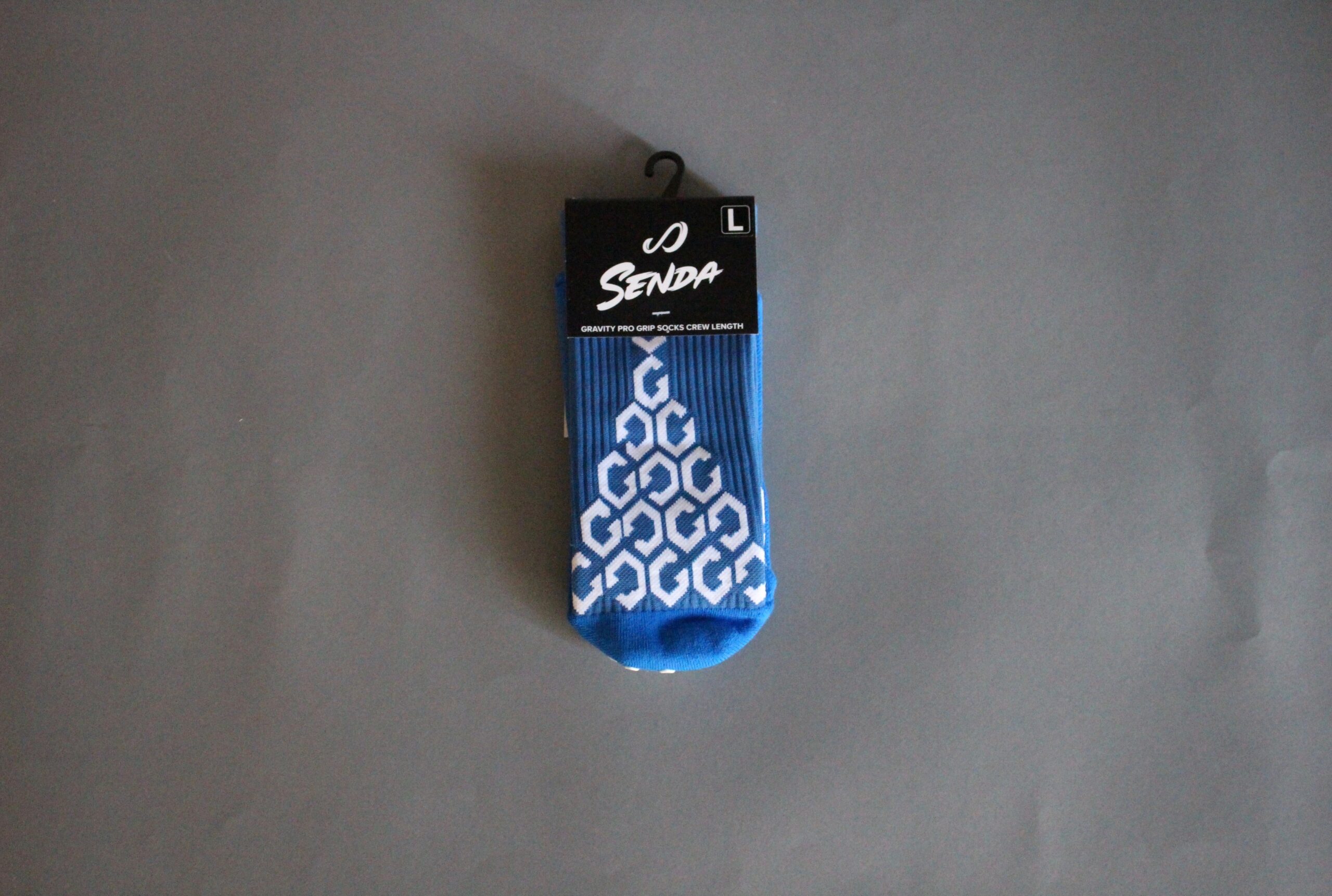 GRAVITY Senda Performance Grip Socks - Crew Length_Blue | Dale Gol