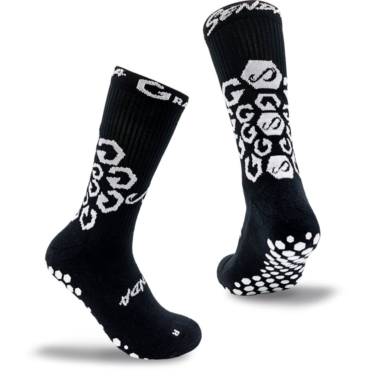 GRAVITY Senda Performance Grip Socks - Crew Length_Black | Dale Gol